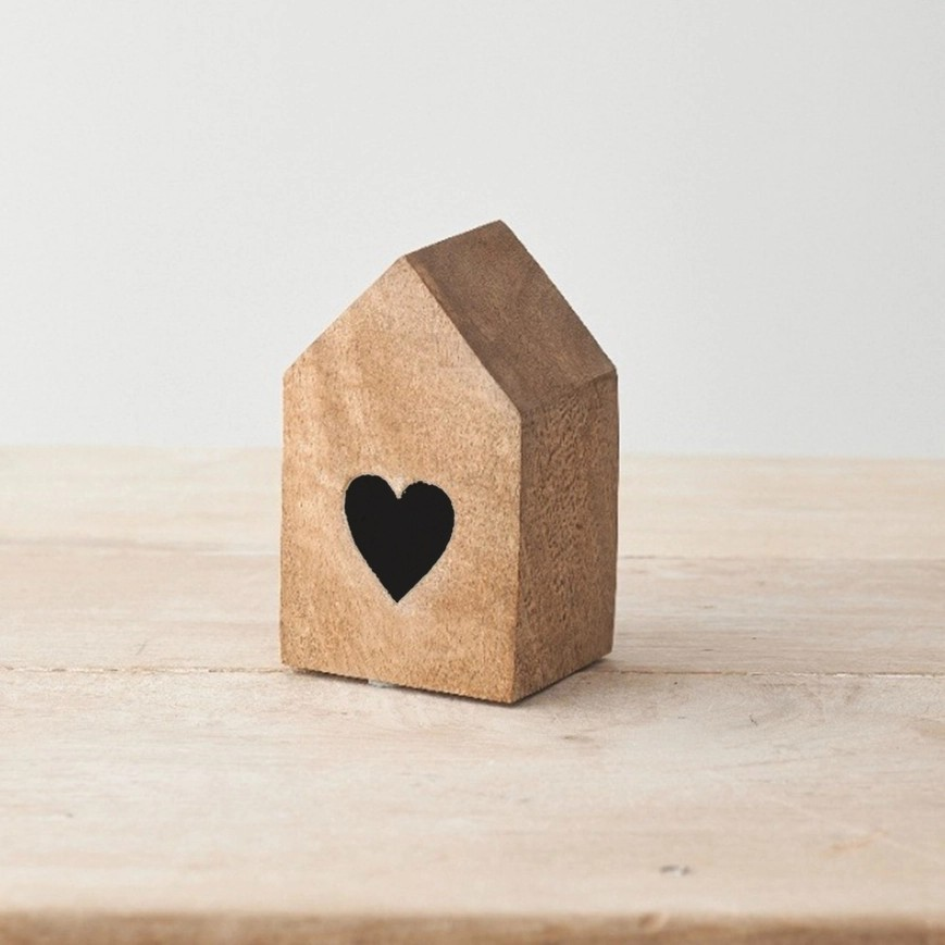 Small Wooden Heart Block House – Lu Lu's Gift Company