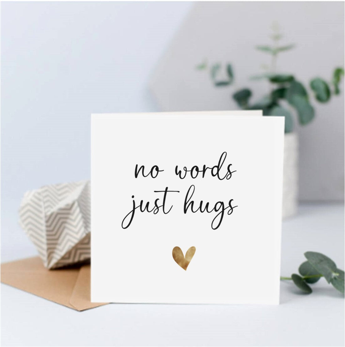 No Words Just Hugs Quote - Thinking of You Card – Lu Lu's Gift Company